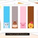 Printable Bookmarks Template, Animals Bookmarks, Printable Bookmarks ...