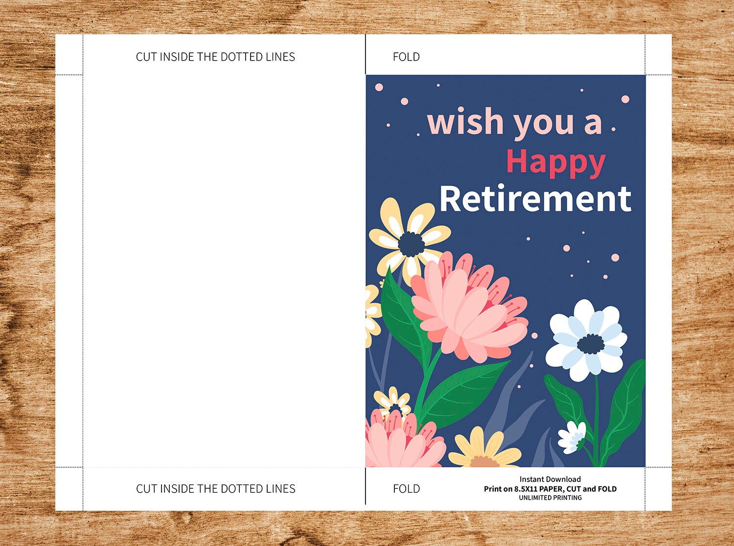 Printable Retirement Card / Happy Retirement / Instant - Etsy