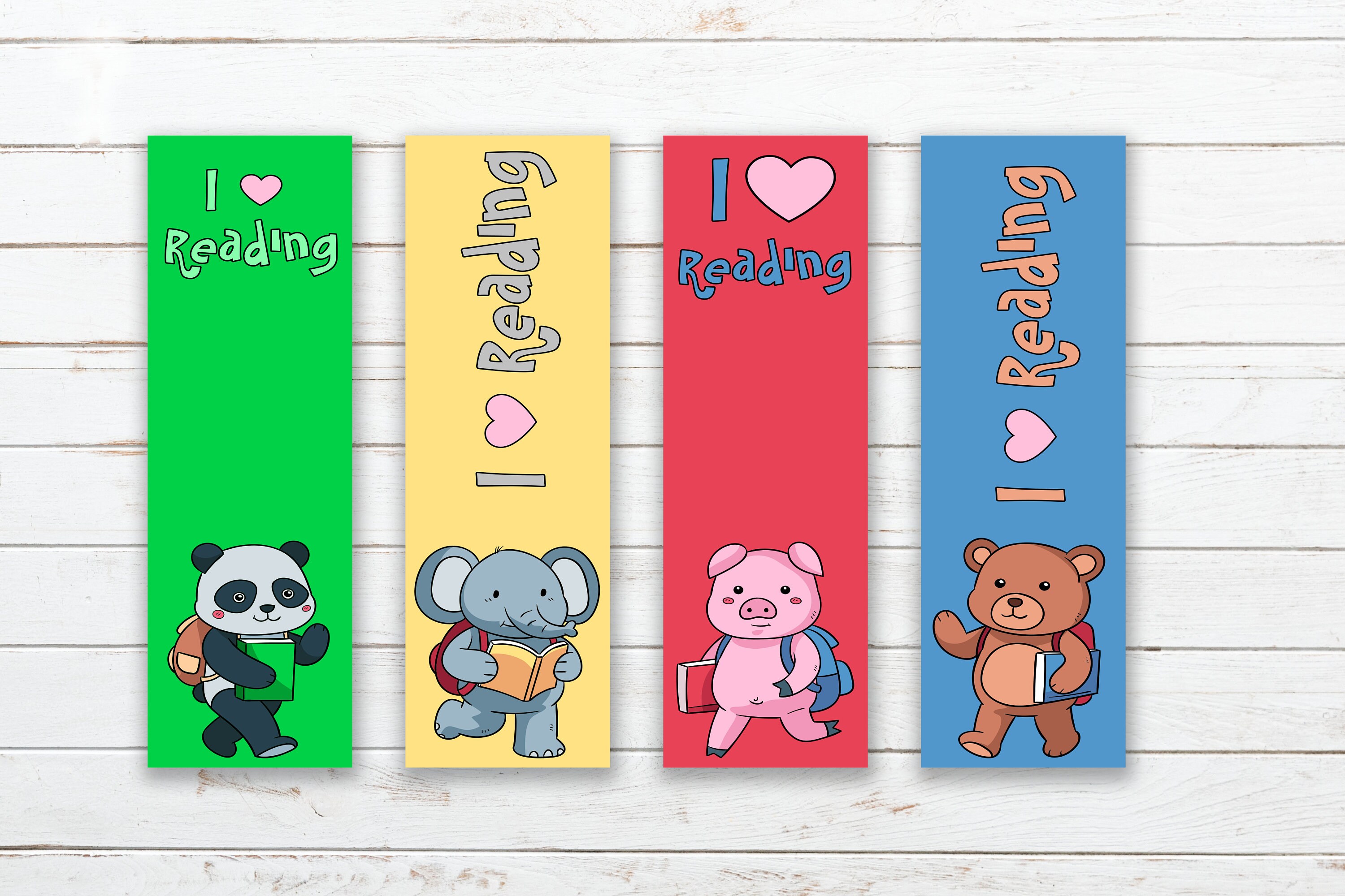 Printable Bookmarks Template, Animals Bookmarks, Printable Bookmarks ...