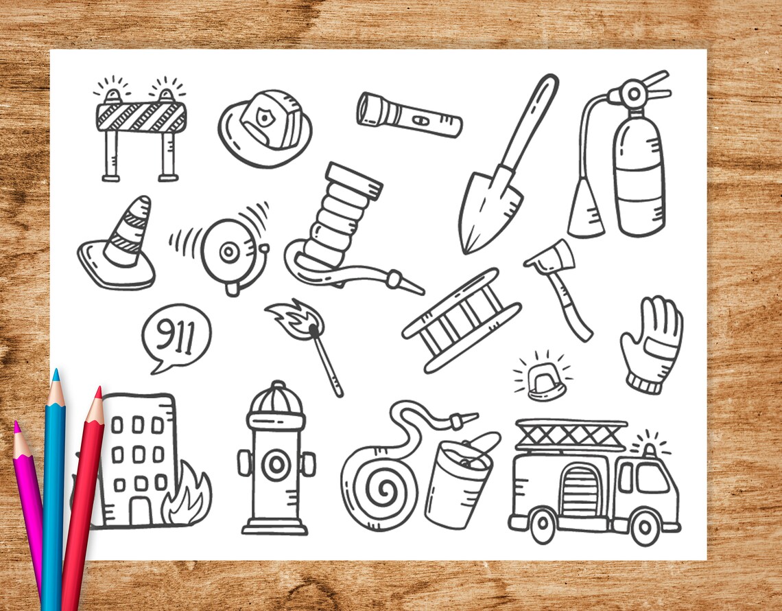 Printable Fire Engin Reward Chart Sticker Chart Instant - Etsy