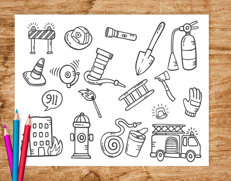 Printable Fire Engin Reward Chart, Sticker Chart, Instant Download ...