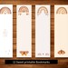 Boho Rainbow Bookmarks: 12 Printable Cards (instant Download) - Etsy