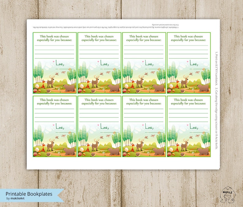 Storybook Baby Shower-bookplates Printable Bookplates Book Plates Baby ...