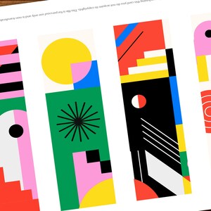 For Book, Printable Bookmarks Template, Printable Bookmarks Set ,for ...