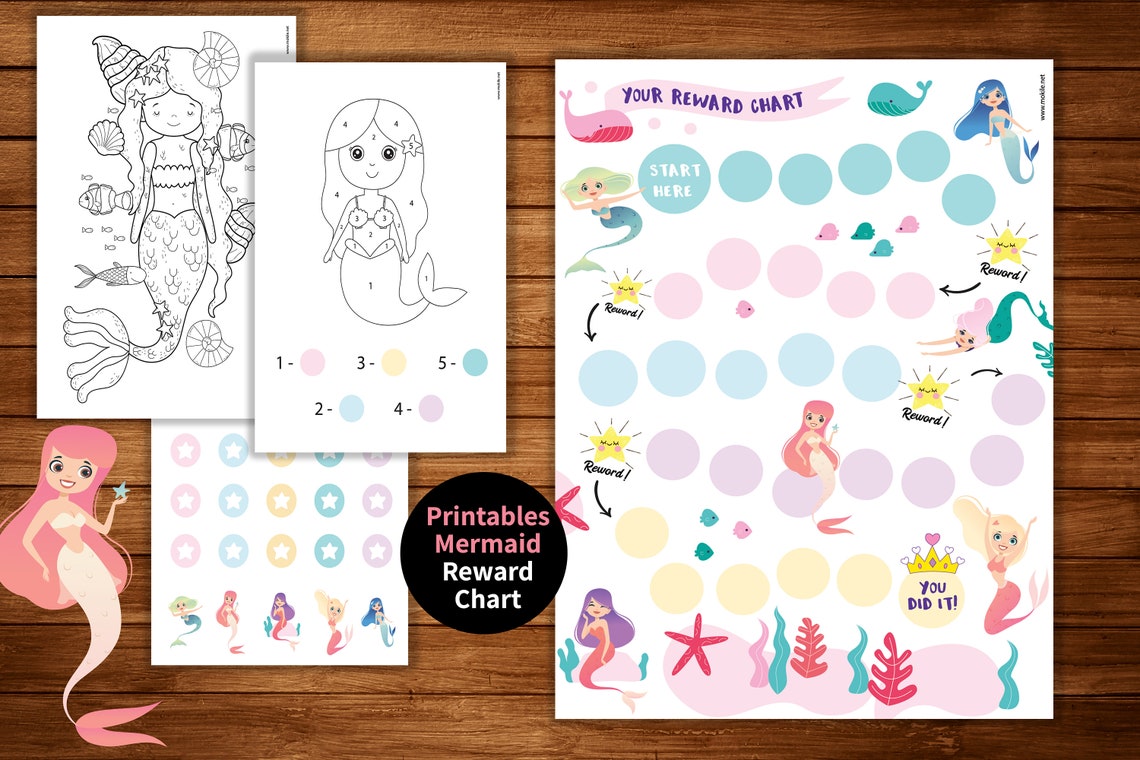 Girl Daily Schedule,to Do List Printable, Printable Mermaid, Printable ...