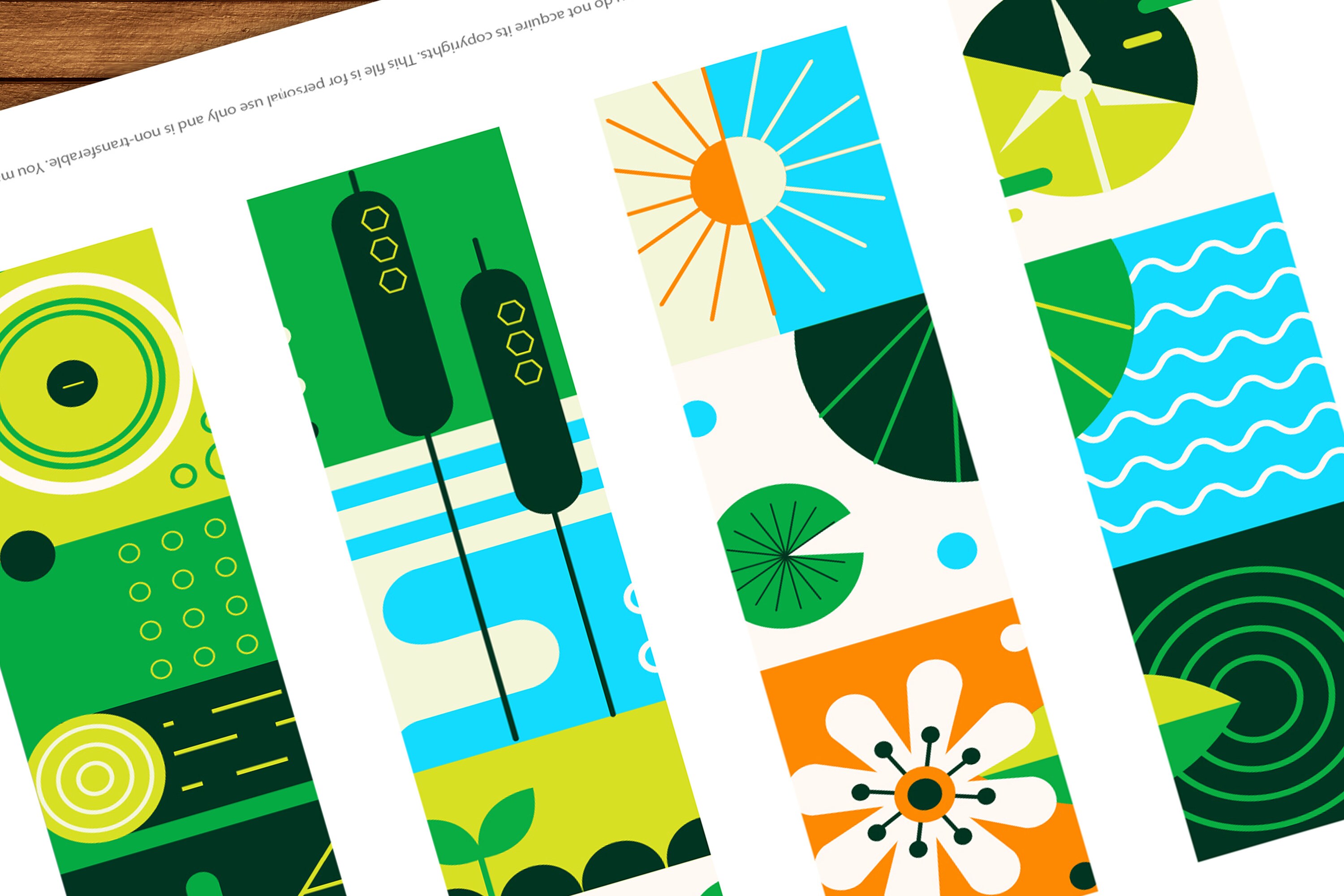 For Book, Printable Bookmarks Template, Printable Bookmarks Set ,for ...