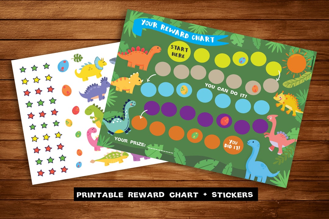 Printable Dinosaur Reward Chart | Dinosaur Kids Behaviour Chart ...
