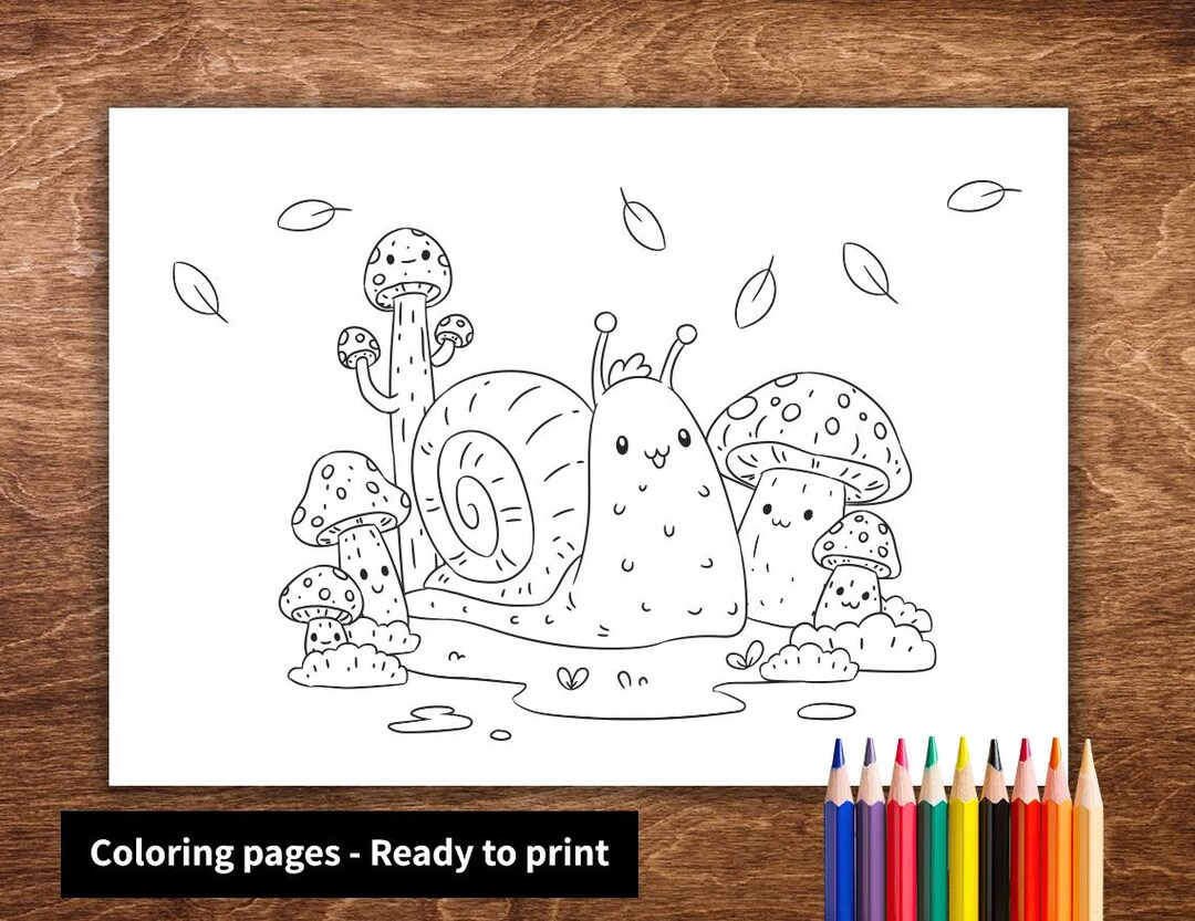 Coloring Pages for Kids - Printable 6-page Set (instant Download) - Etsy