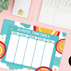 Kids Daily Schedule, Planner Printable, Activates Printable,home School ...