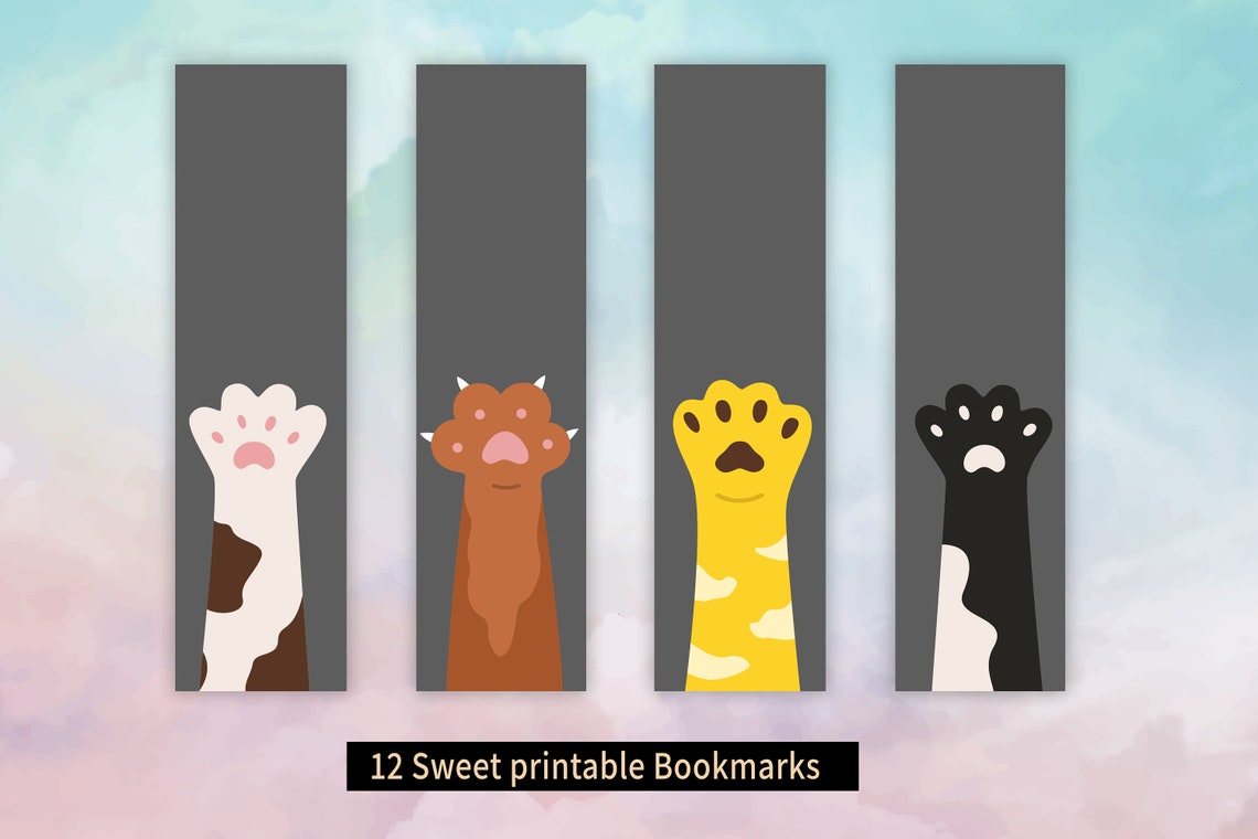 Printable Bookmarks Template Bookmarks for Kids Animals | Etsy