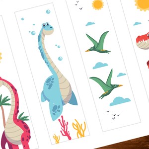 Printable Bookmarks Template, Dinosaur Bookmarks, Printable Bookmarks ...