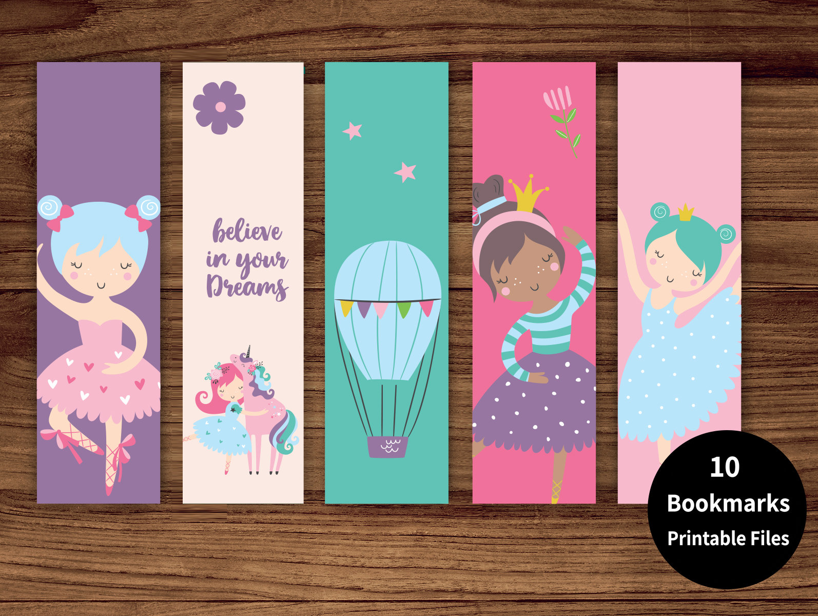 Printable Bookmarks Template ,girl Bookmark ,printable Bookmarks Set ...
