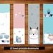 Printable Bookmarks Template, Llama, Alpaca, Cactus Bookmarks ...