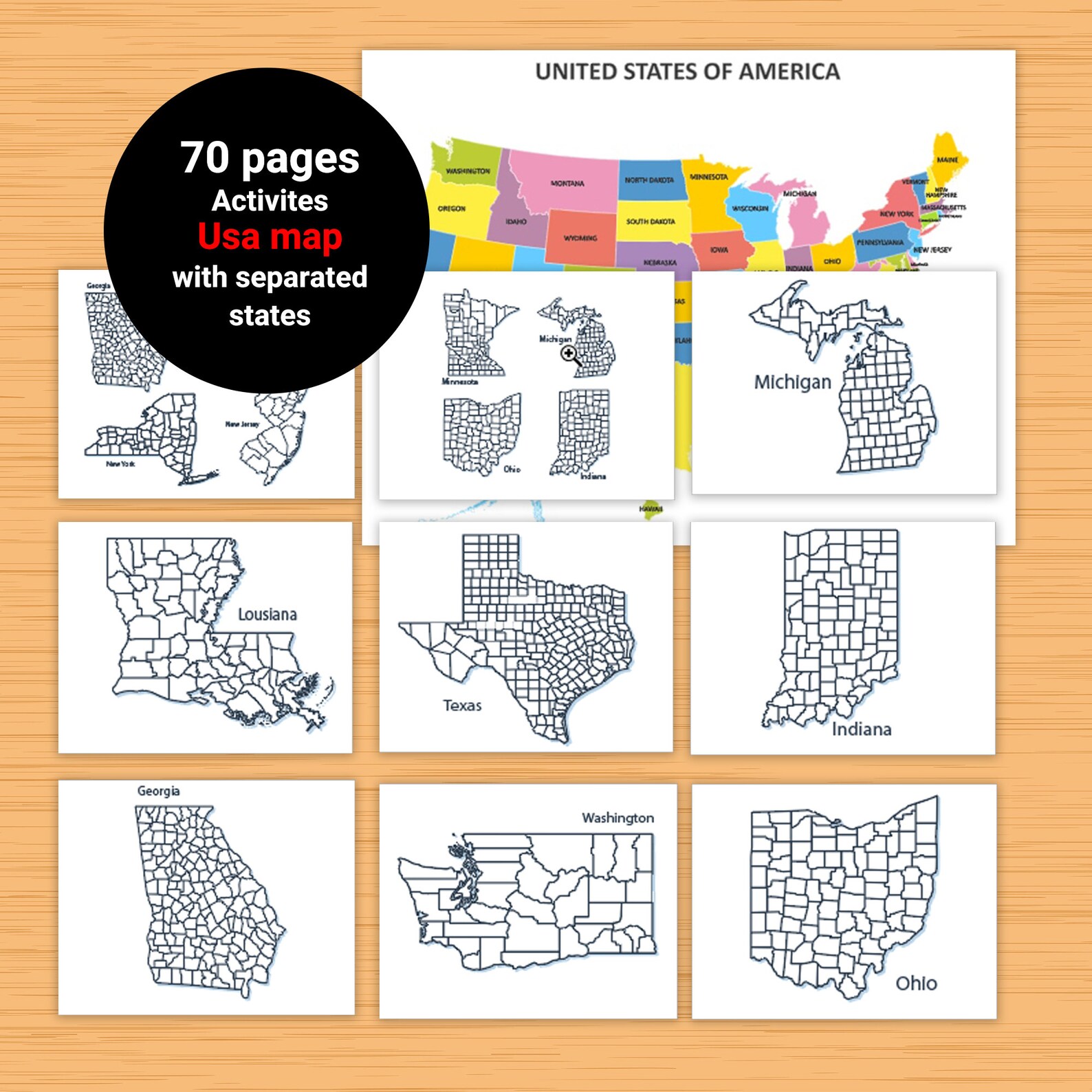 United States Geography Maps Activities,clipart of Usa,geography Map ...