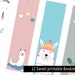 Printable Bookmarks Template, Llama, Alpaca, Cactus Bookmarks ...