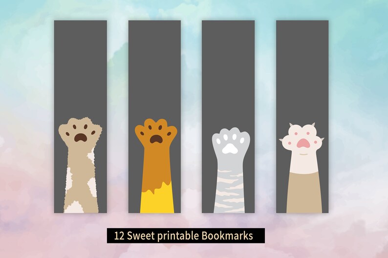 Printable Bookmarks Template Bookmarks for Kids Animals | Etsy