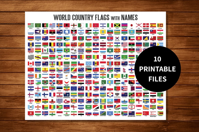 Flags of the World ,country Flags Printable,activities FOR Kids ...