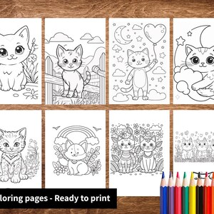 Printable Cat Coloring Pages 12 Cute and Playful Cat Designs Fun Cat ...