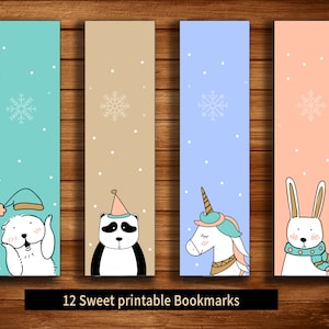 Printable Bookmarks Template, Animals Bookmarks, Printable Bookmarks ...