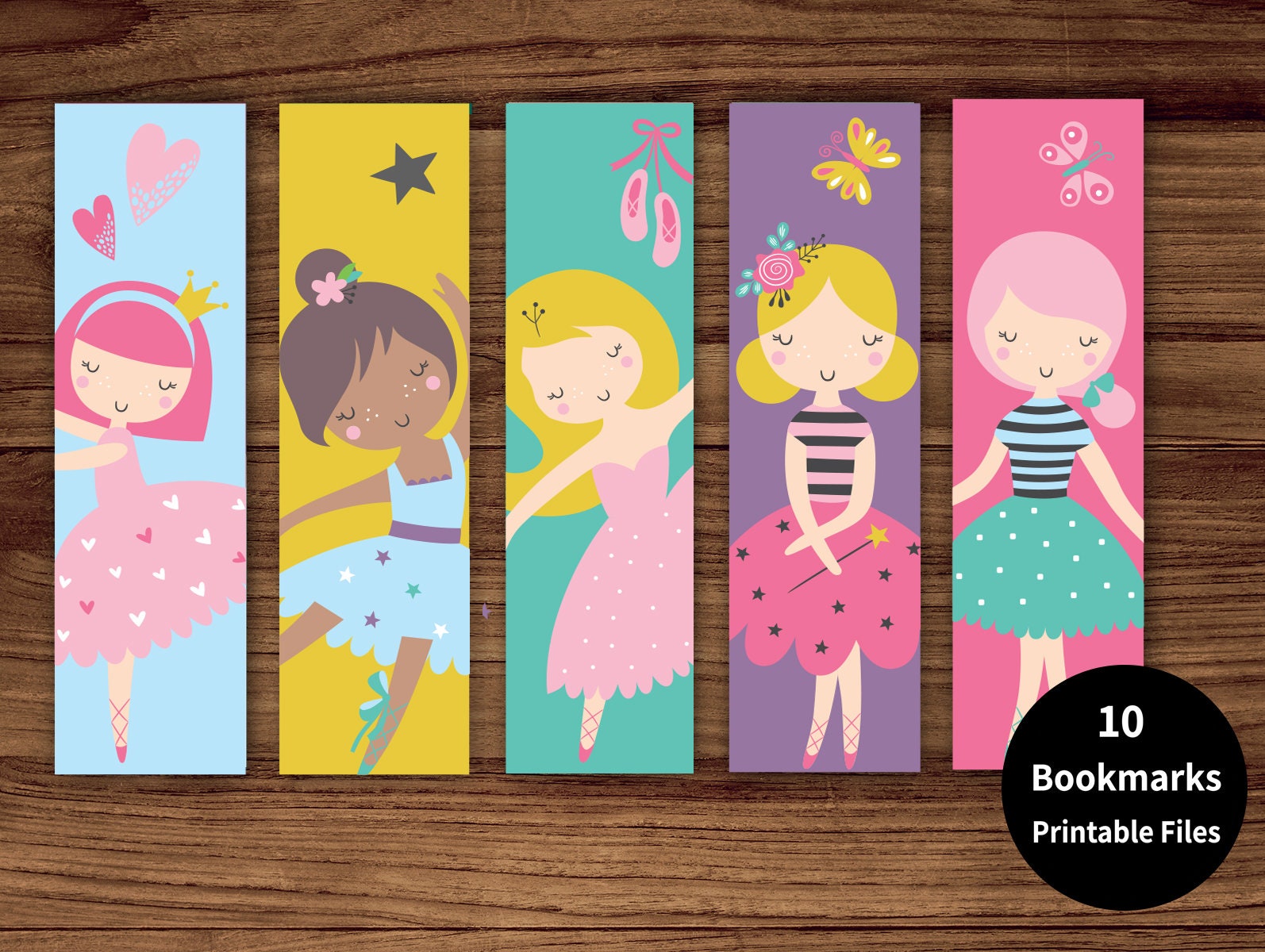 Printable Bookmarks Template ,girl Bookmark ,printable Bookmarks Set ...