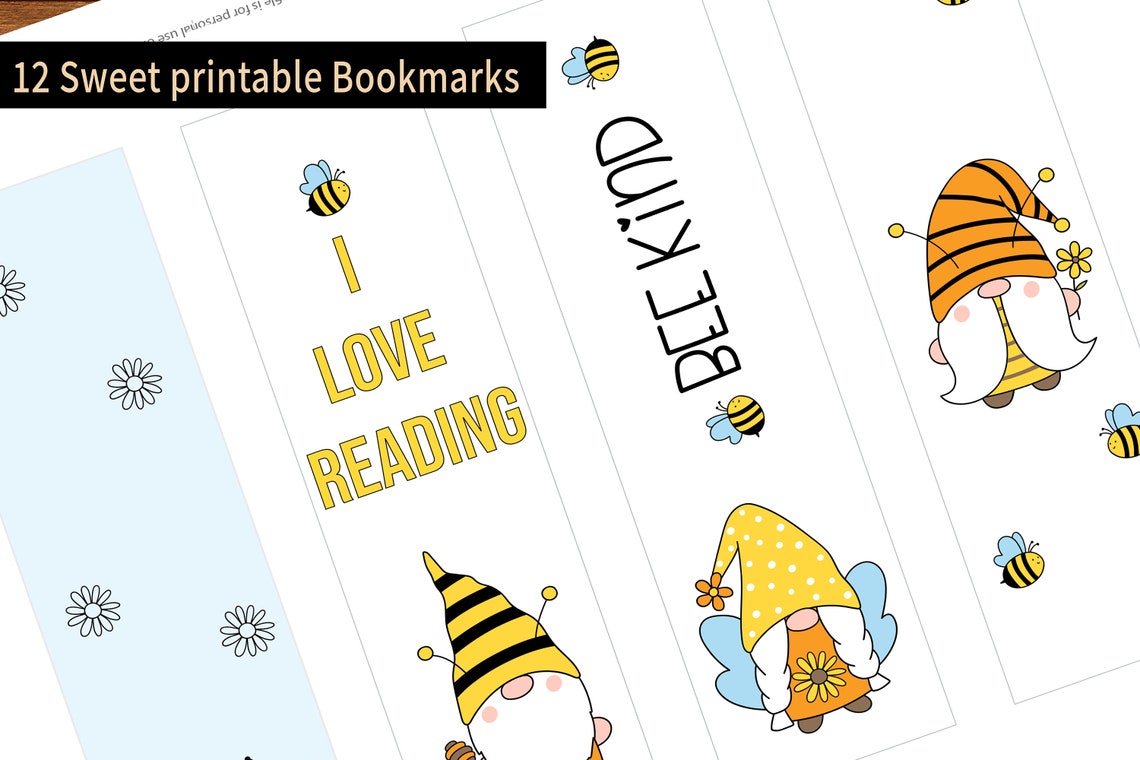 Printable Bookmarks Templateprintable Bookmarks ANIMALS | Etsy