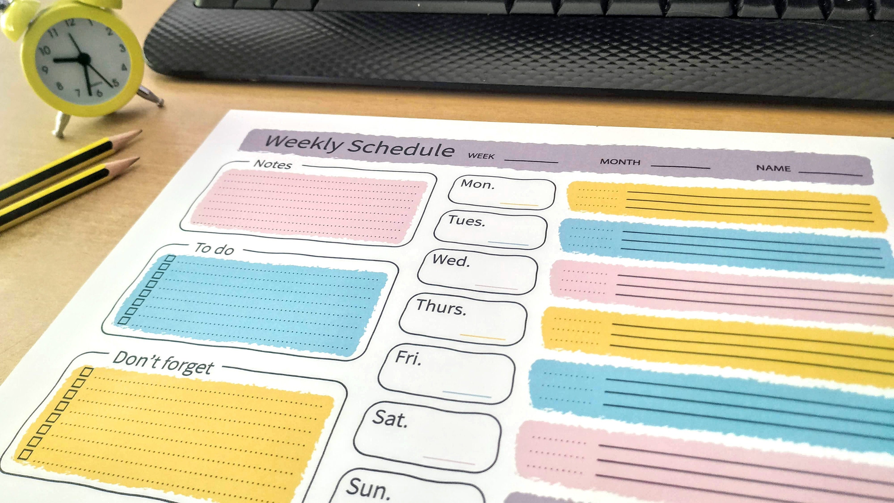 Kids Daily Schedule Planner Printable Gift for Kidprintable - Etsy