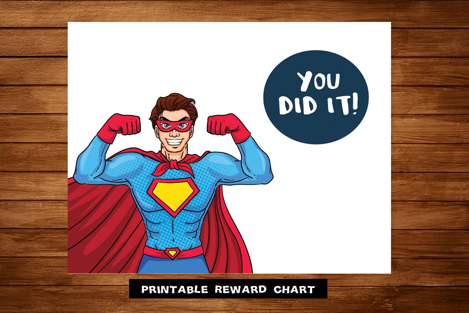 Reward Chart - Super Hero Reward Chart - Sticker Chart, Instant ...