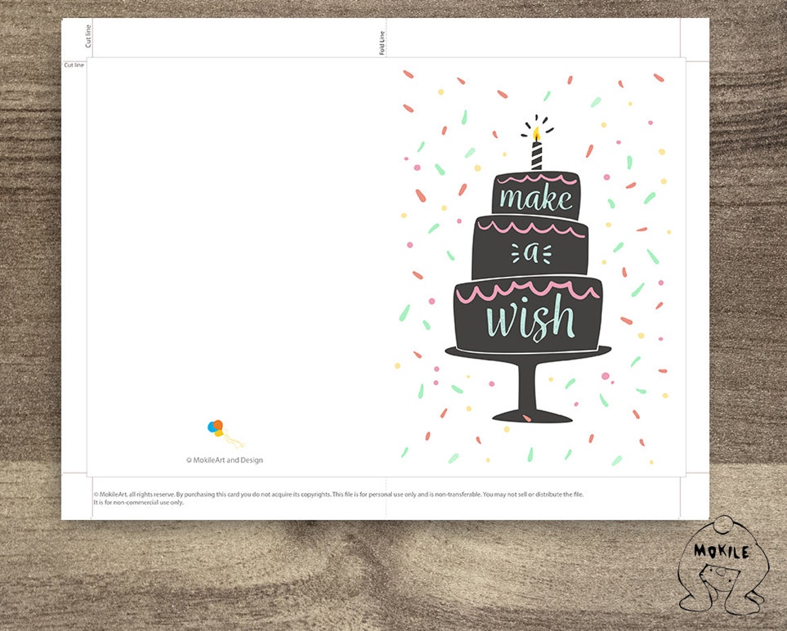 Birthday Card Printable,funny Birthday Cards,printable Birthday Cards ...