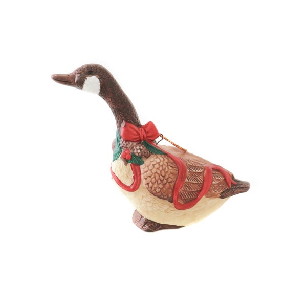 Ceramic Goose Ornament - Etsy