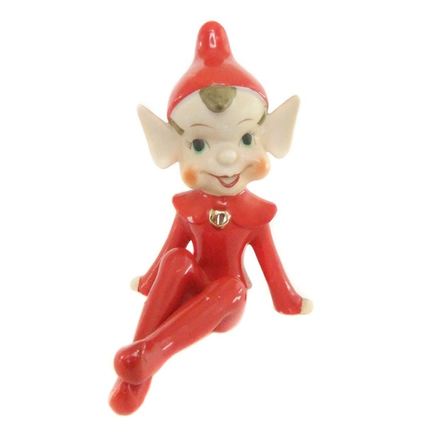 Mid Century Elf Pixie Figurine - Etsy