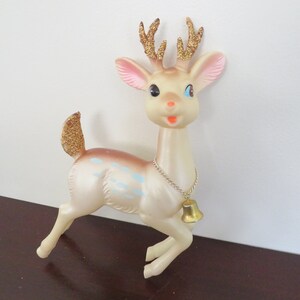 Vintage Rubber Reindeer, Made in Japan, Vintage Reindeer With Movable ...