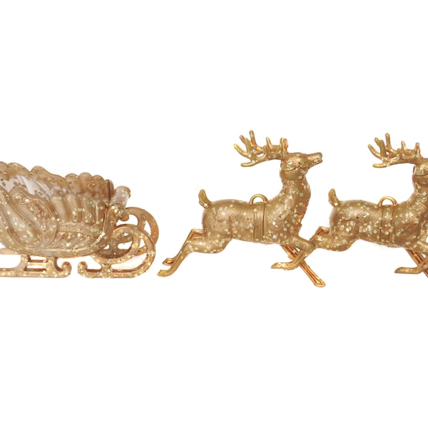 Gold Reindeer - Etsy