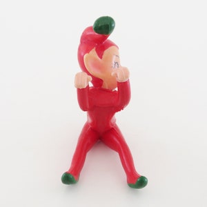Hanging Pixie, Rubber Pixie Elf Figurine, Red Pixie, Shelf Climber ...