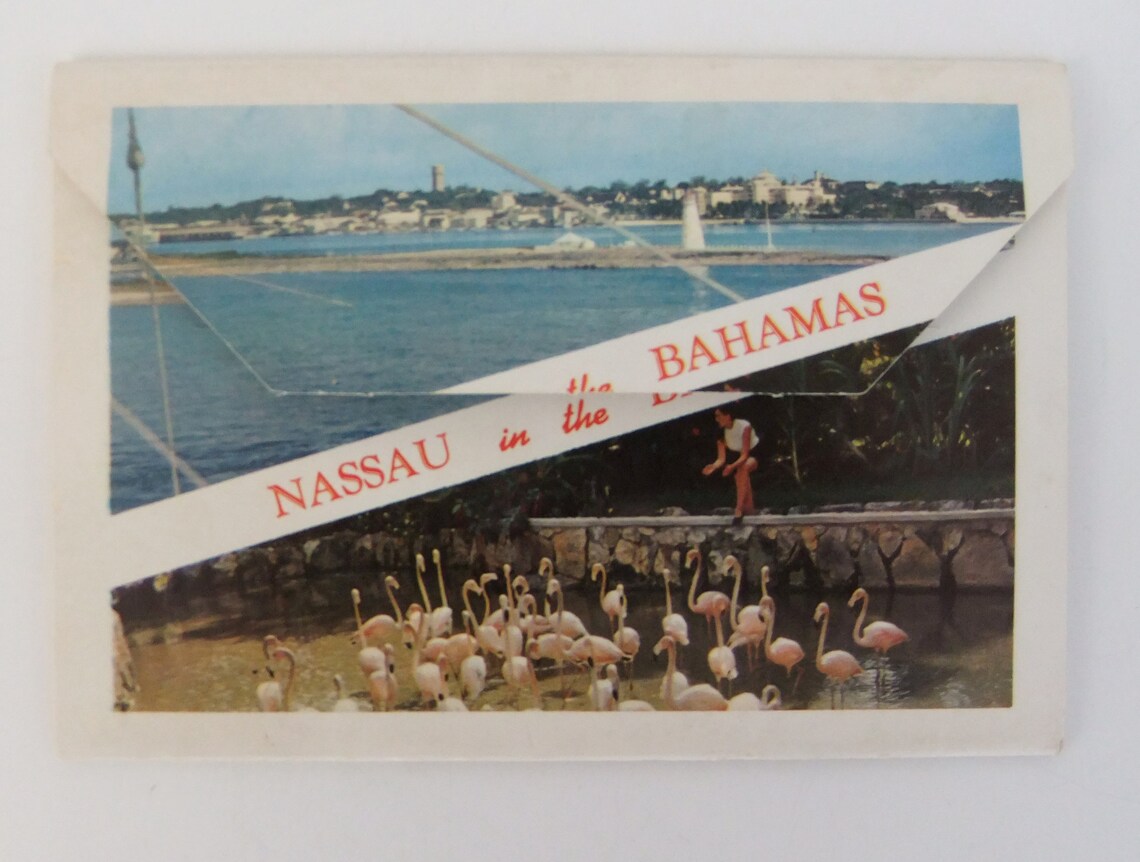 Nassau Bahamas Postcard Vintage 12 Picture Photo Postcard | Etsy