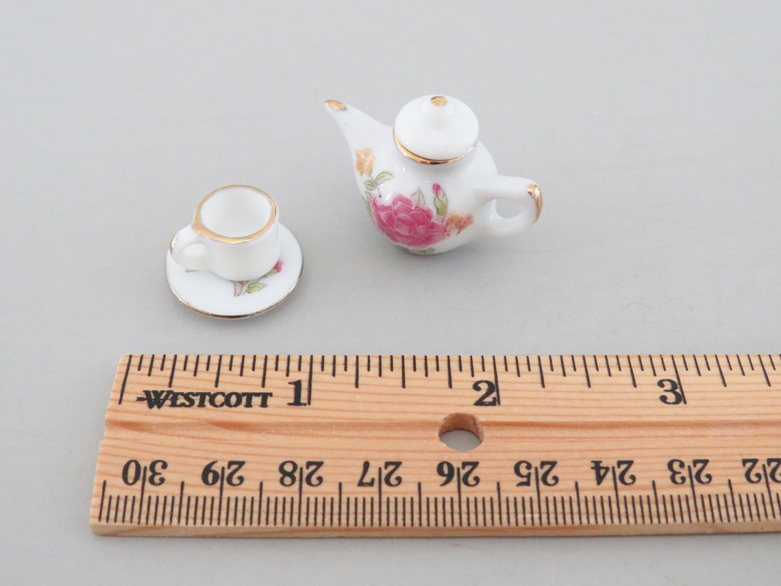 Vintage Miniature Tea Set Porcelain Bone China Tea Set Tea - Etsy