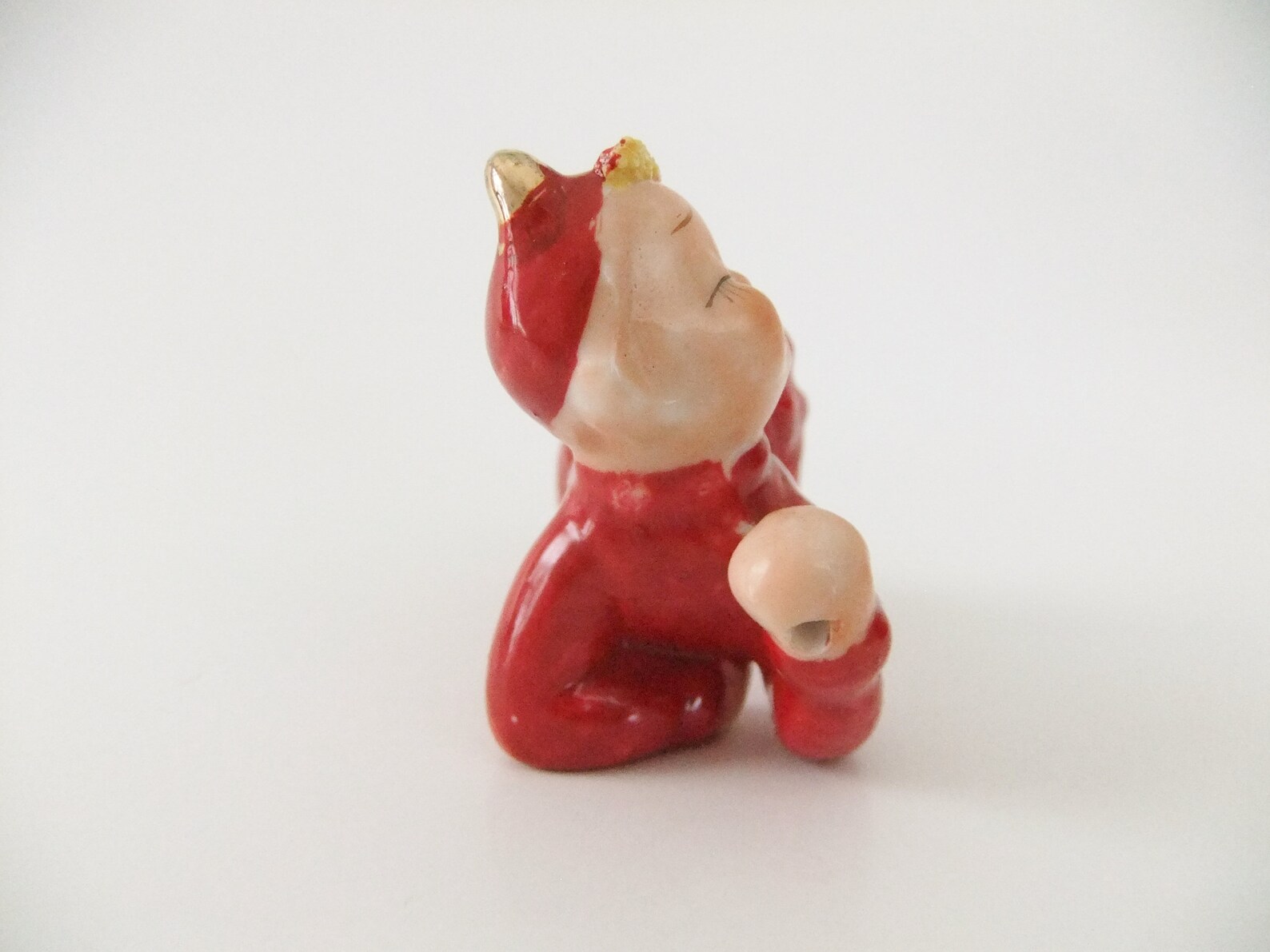 Vintage Devil Figurine Winking Red Devil Figure Small | Etsy