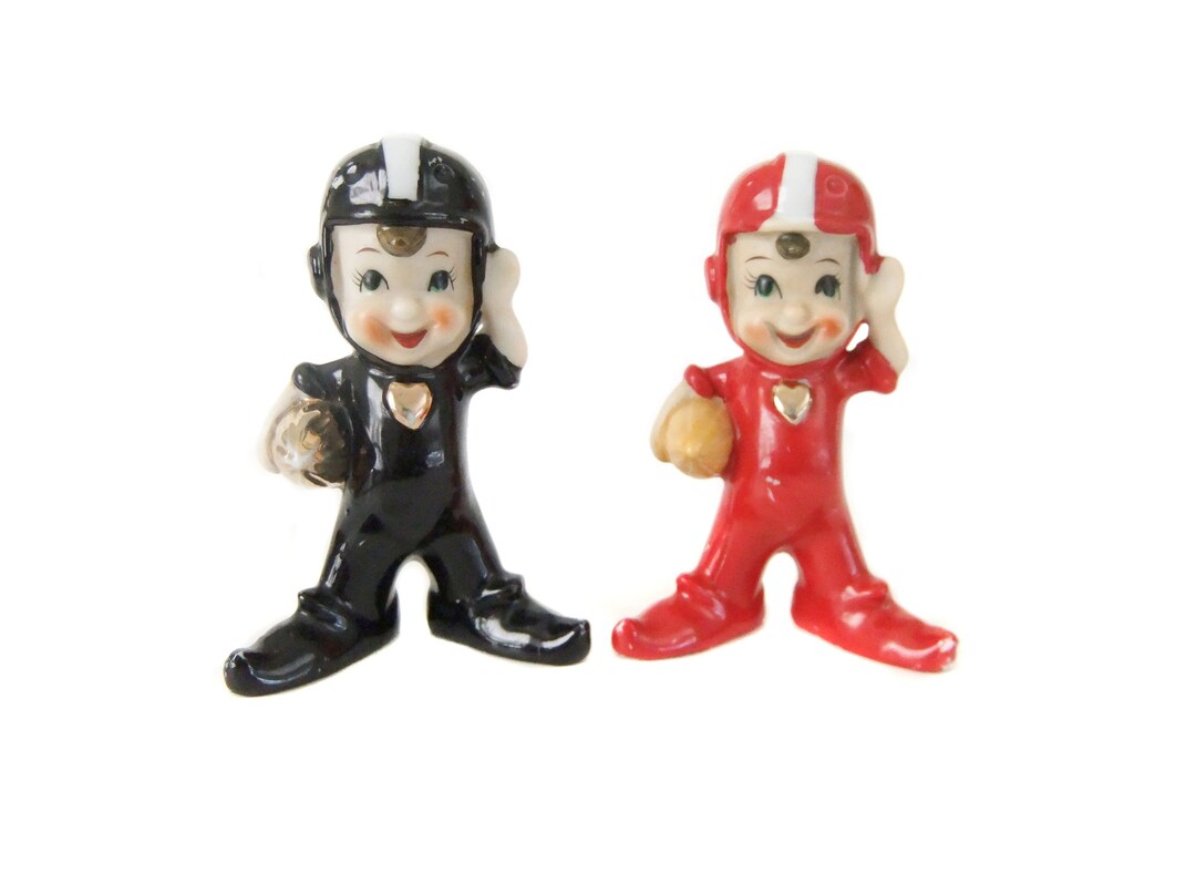 Football Pixie Elf Figurines, Football Gifts, Vintage Christmas Pixie ...