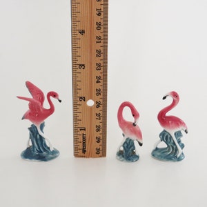 Miniature Pink Flamingo Figurines, AS IS, Flamingos Figures, Vintage ...