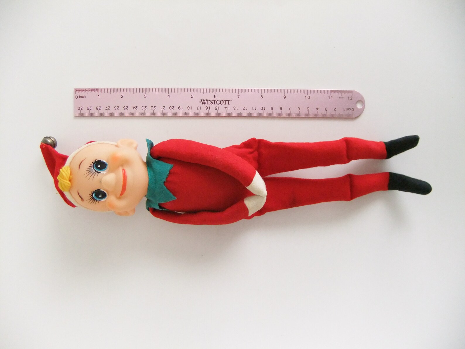 Large Vintage Knee Hugger Pixie Elf Shelf Sitter, Boy Elf Pixie ...