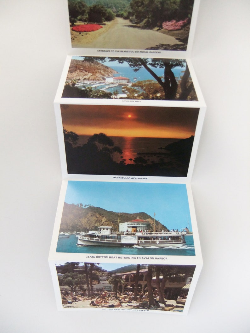 Catalina Island Postcard, 14 View Postcard Folder Souvenir, Unused ...