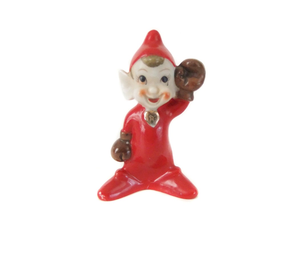Boxing Pixie Elf Pepper Shaker, Boxing Gift Ideas, Vintage Christmas ...