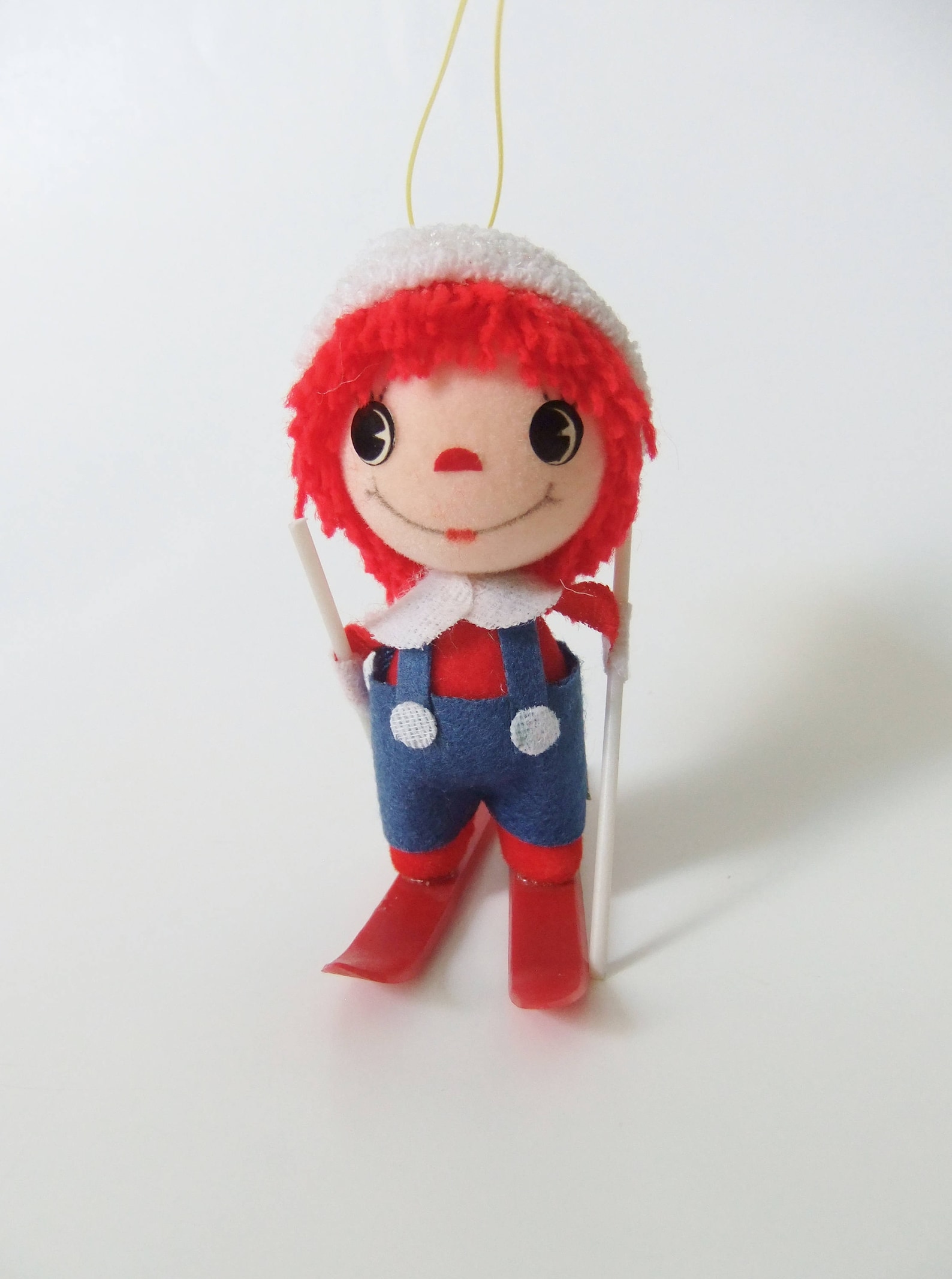 Andy Ornament on Skis Skiing Ornament Raggedy Ann and Andy | Etsy