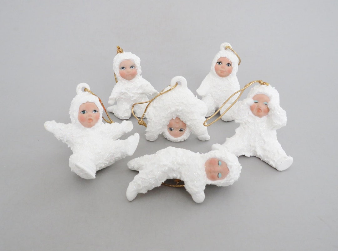 Vintage Snow Baby Figurines, Snowbabies Ornaments, Snow Baby Set - Etsy