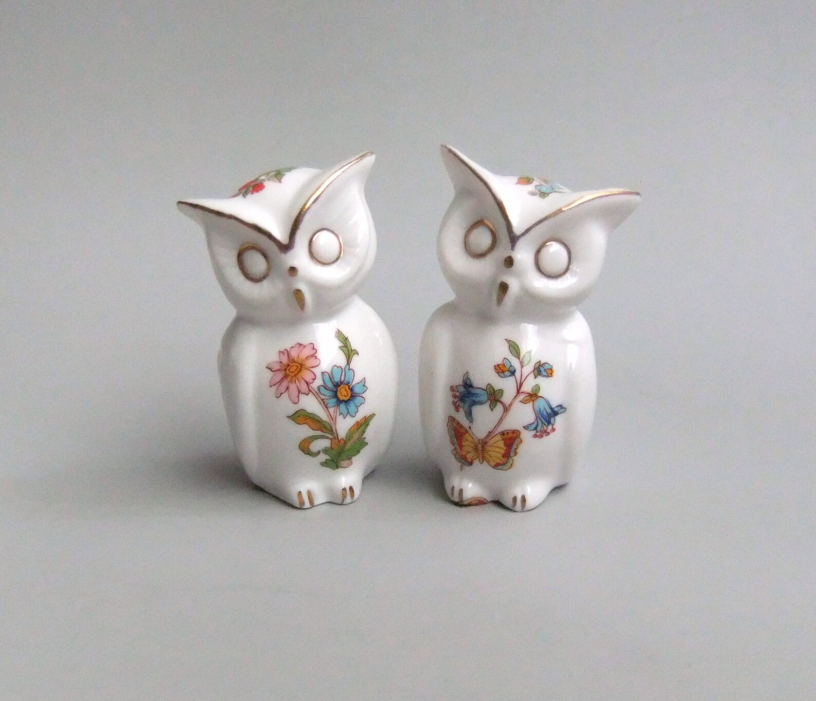 Vintage Owl Salt And Pepper Shakers