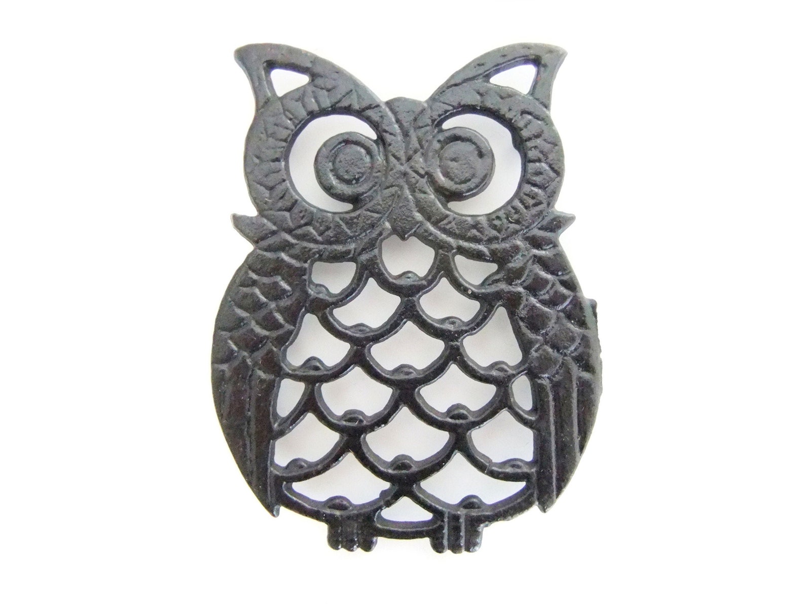 Owl Trivet Black Cast Iron Owl Decor Home Accessories - Etsy