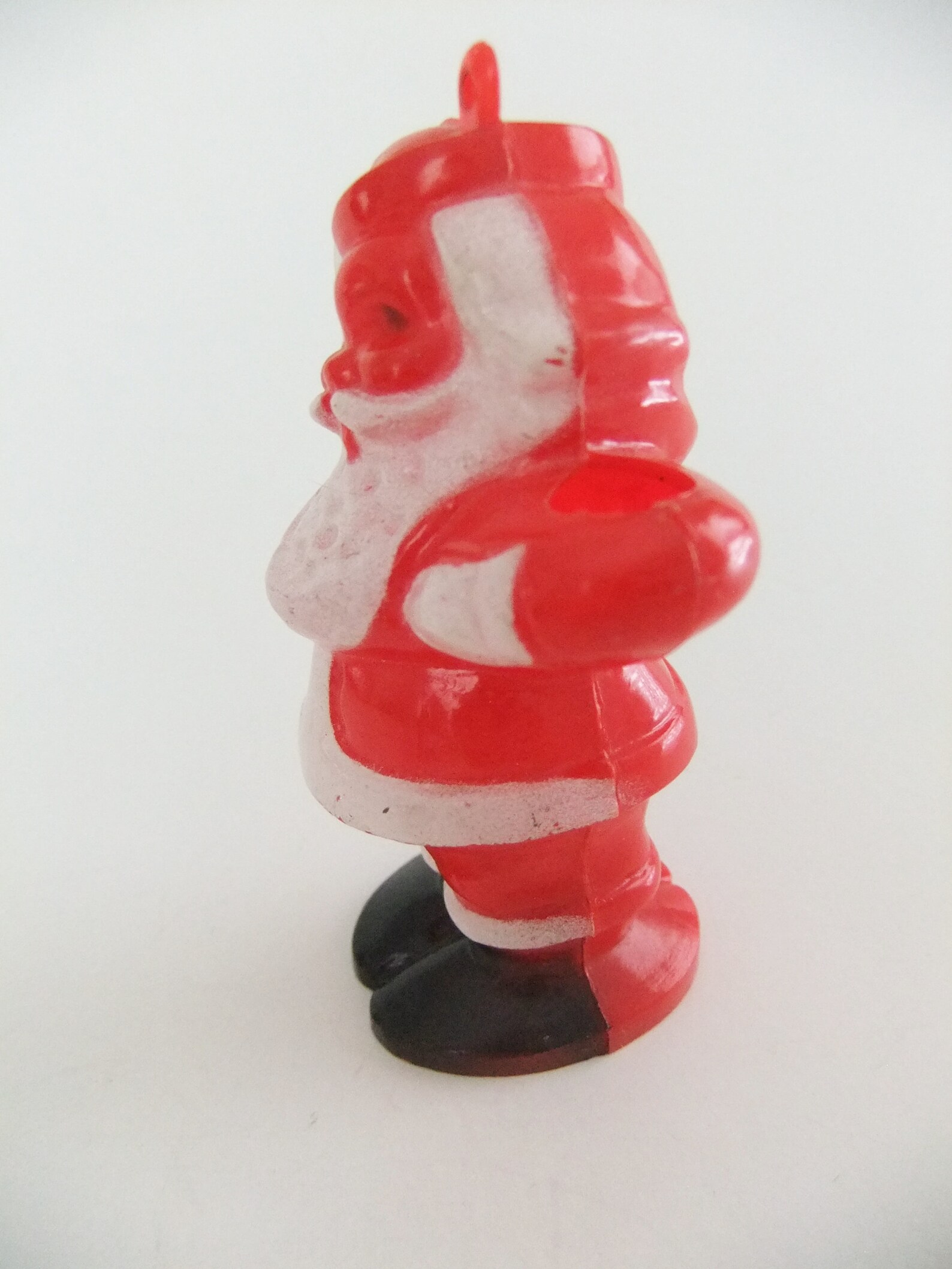 Plastic Santa Candy Holder Ornament Mid Century Christmas | Etsy
