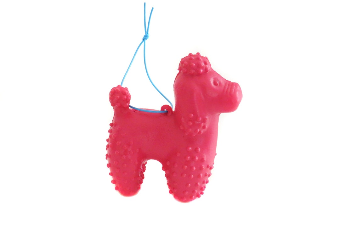 Vintage Poodle Ornament, Pink Poodle Ornament, Blowmold Poodle, 1950's ...