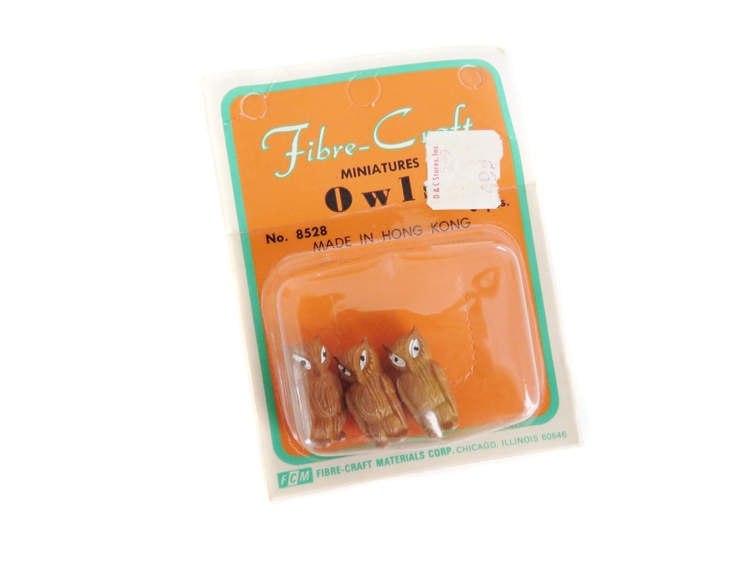 Vintage Miniature Owls, Plastic Owls, Tiny Owls Vintage Owl Craft ...