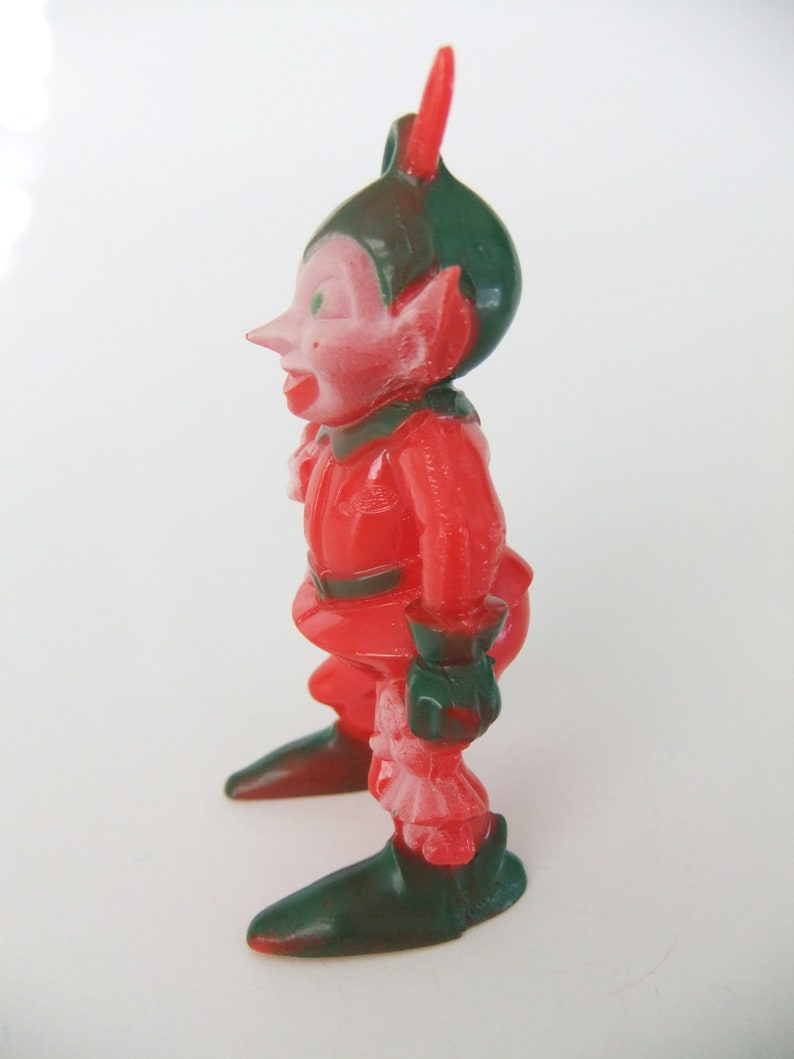 Mid Century Elf Ornament Plastic Elf 1950's Christmas | Etsy