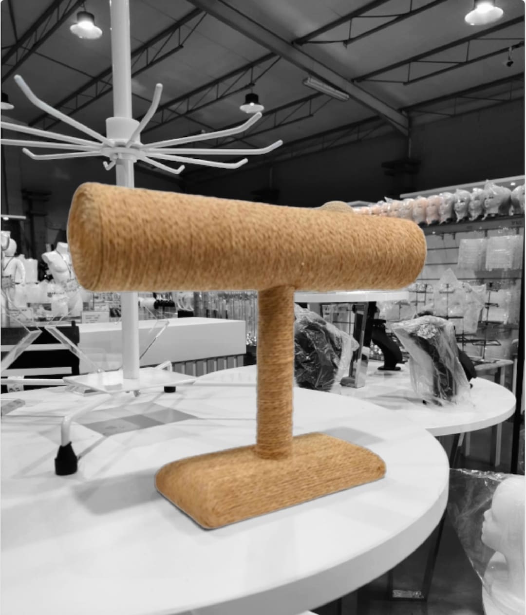 Natural Color Rustic Rope Display Stand for Bracelets_se8542155/3204 ...